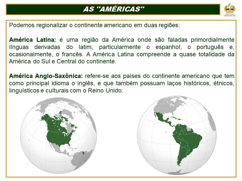 Blog da Profª Leila de Geografia CEAG: 8º ano - Slide do Continente ...