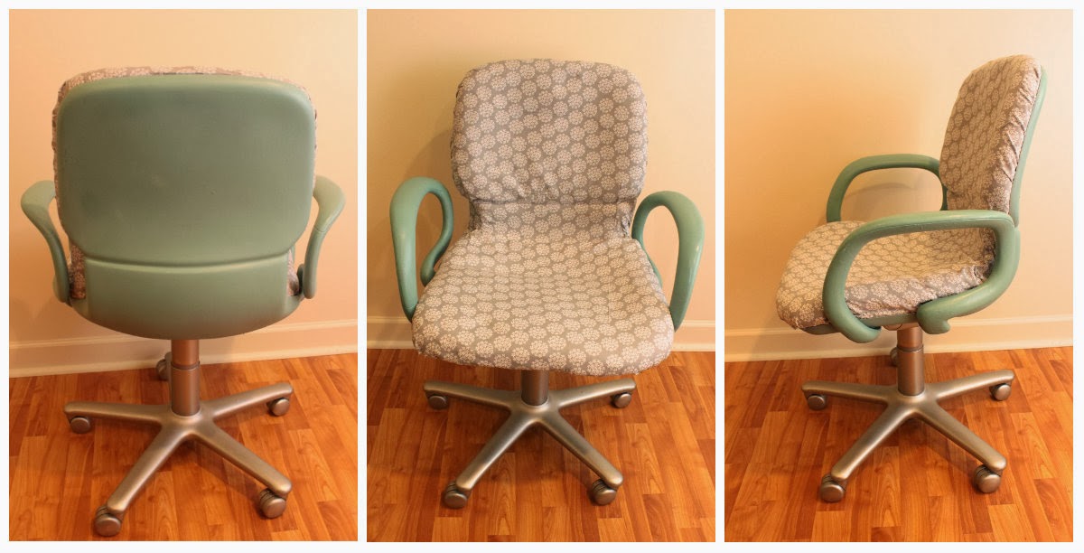 From Woo to You: DIY: Reupholstered Office Chair