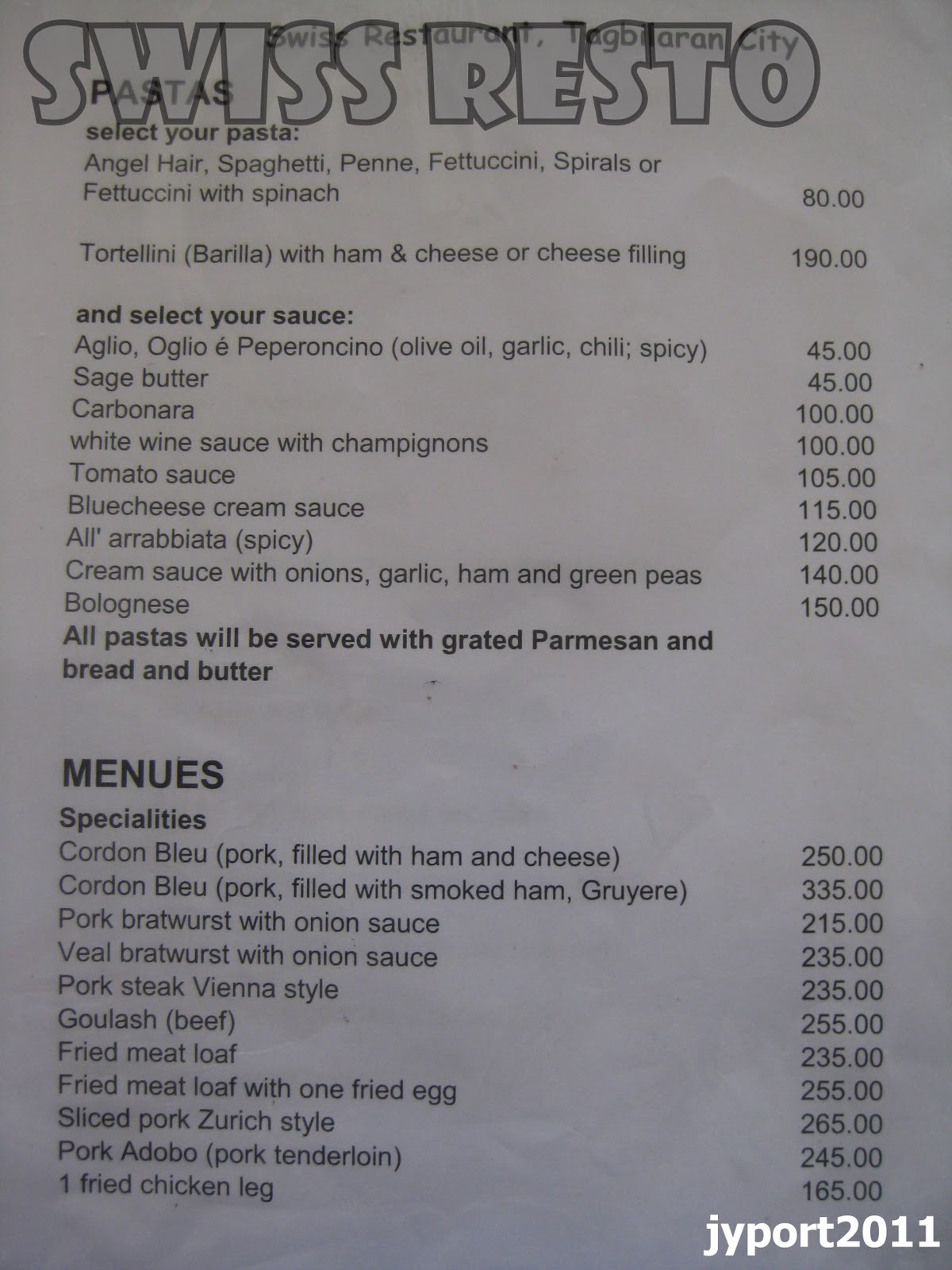 The Hungry Tourist Eats: The Swiss Restaurant