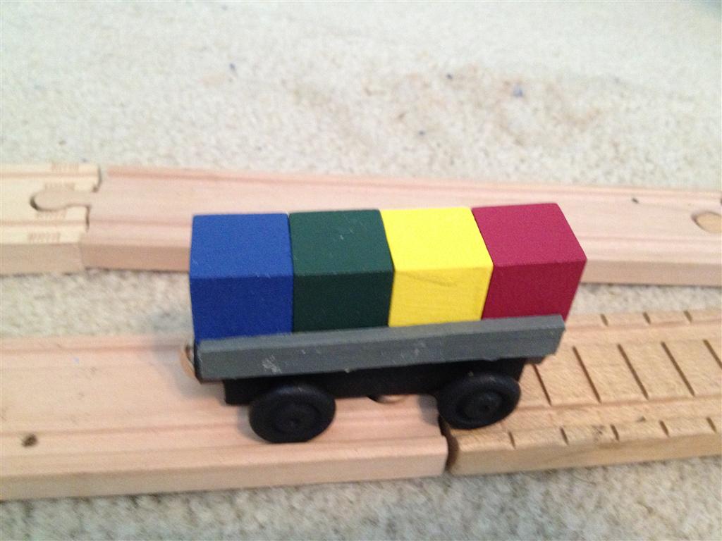 Life is a Game We Play: Homemade wooden train cars