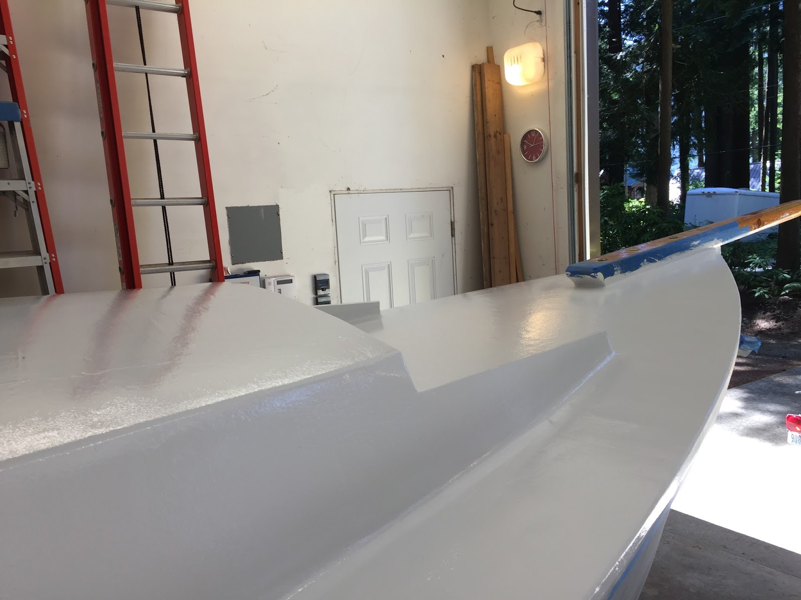 Boat Building 101: Topside Paint 1: "Matterhorn White"