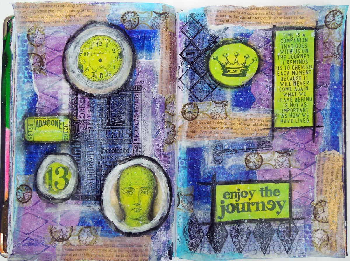 Inky Dinky Doodle: WOYWW 280: My Junk Art Journal