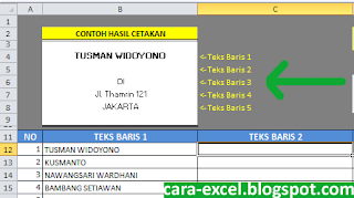 Membuat Label Undangan dengan Excel - Cara-Excel