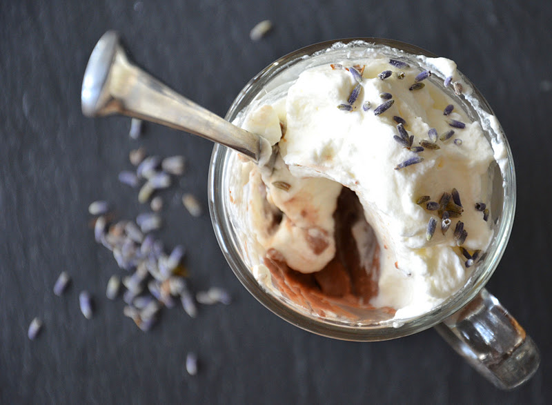 carlyklock: lavender hot chocolate pudding
