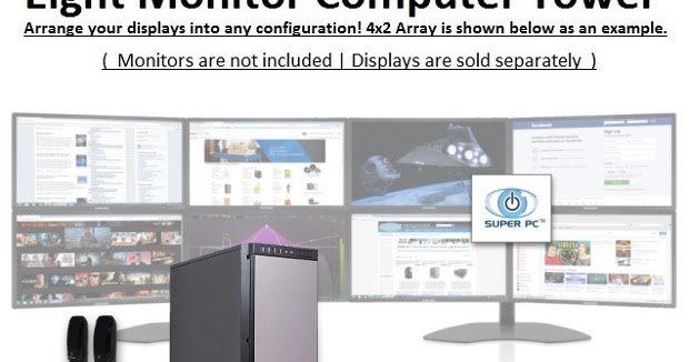 Multi-Monitor Tips and Tricks: SUPER PC | Eight Monitor Workstation Computer System | 5th Gen ...