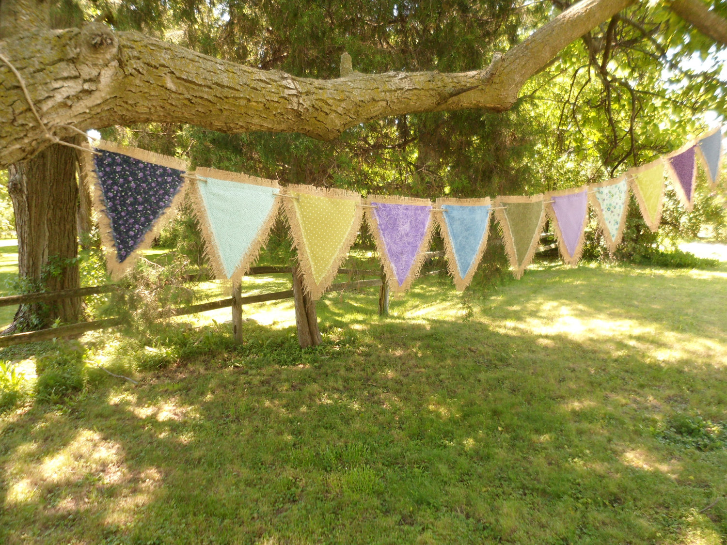 Becoming the Pierson's: Burlap Bunting