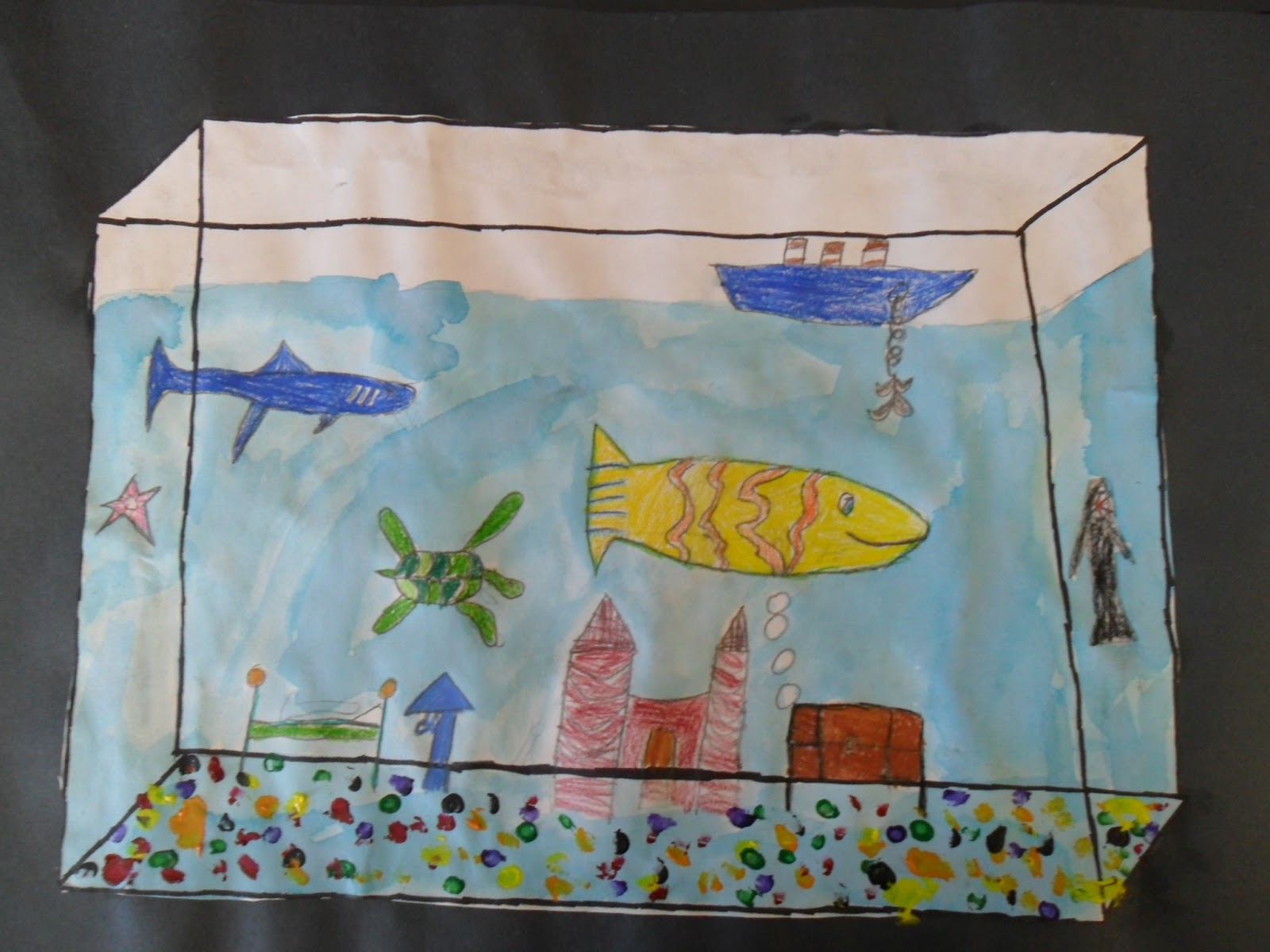TCDS Art Department : 3rd Grade Fish Tanks