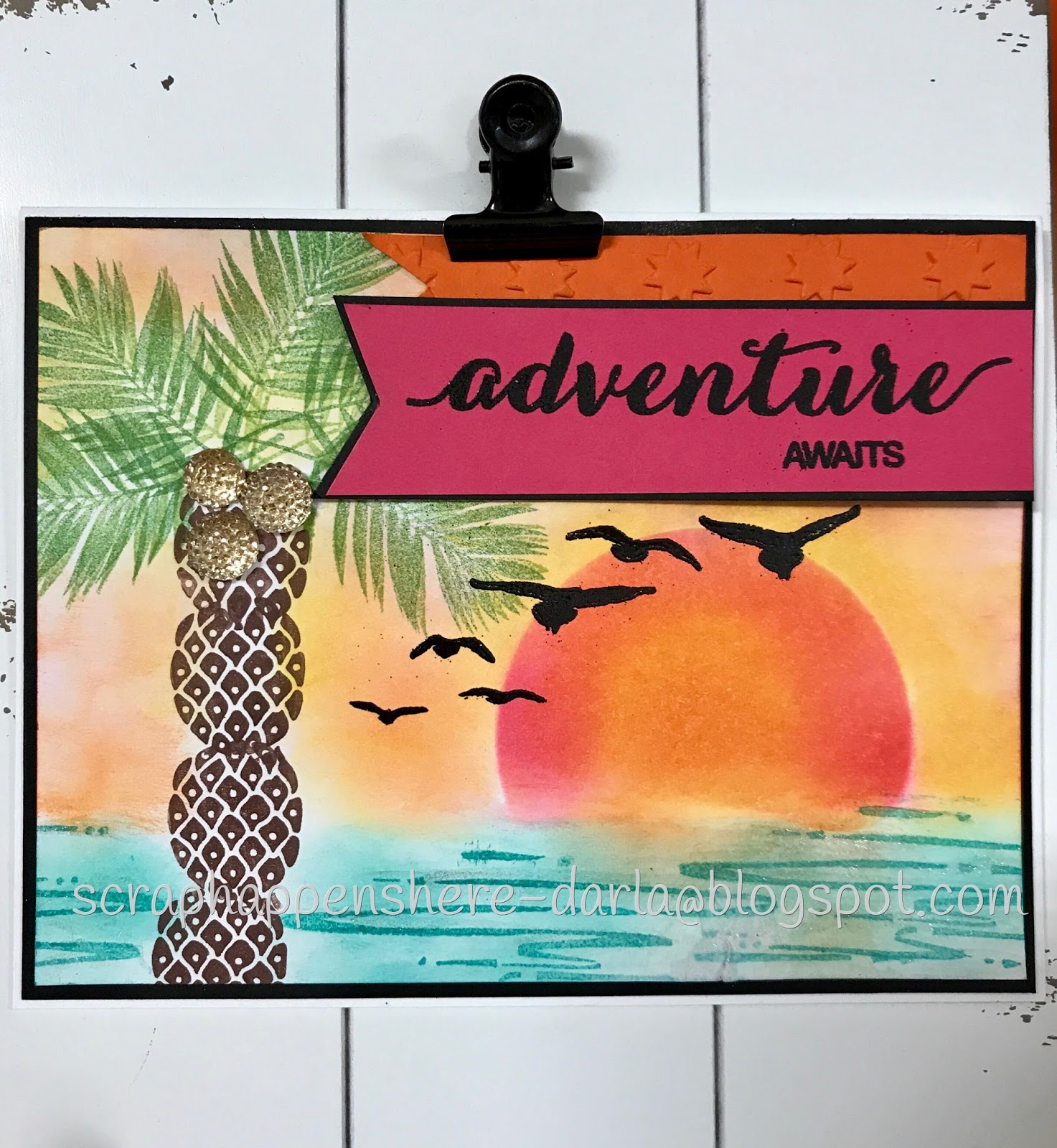 Scrap Happens Here with Darla: Sunset Cards
