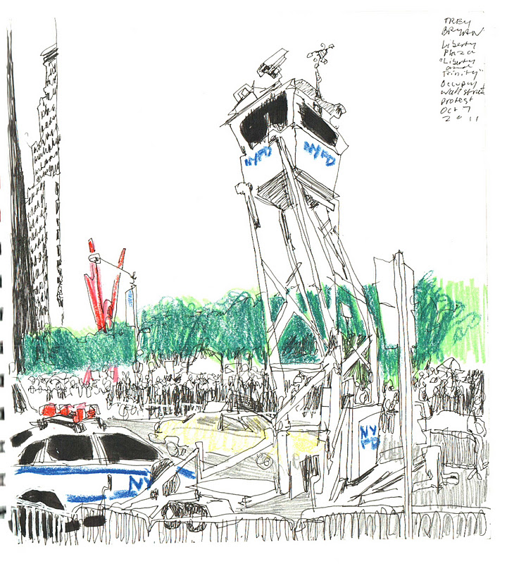 TREY BRYAN: OCCUPY WALL STREET DRAWINGS
