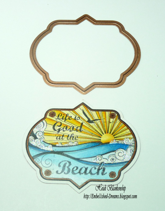 Embellished Dreams: JustRite Stampers - New Release - At The Beach Oval ...