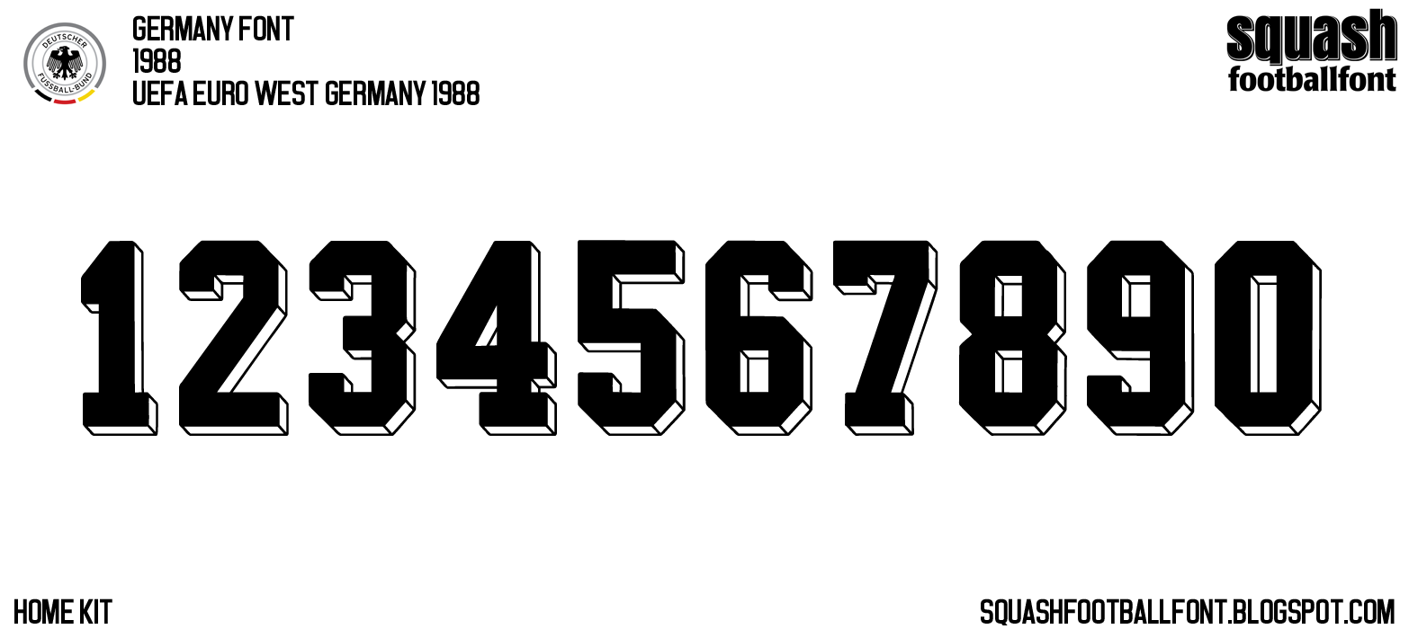 SFF: West Germany Euro 1988 Font