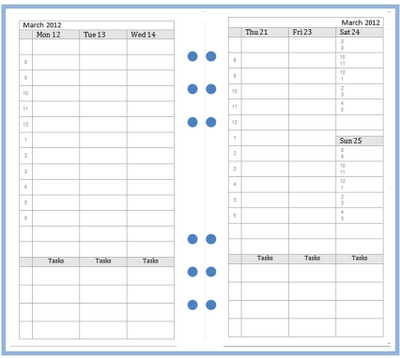 My Life All in One Place: Free Vertical Weekly Diary pages for the ...
