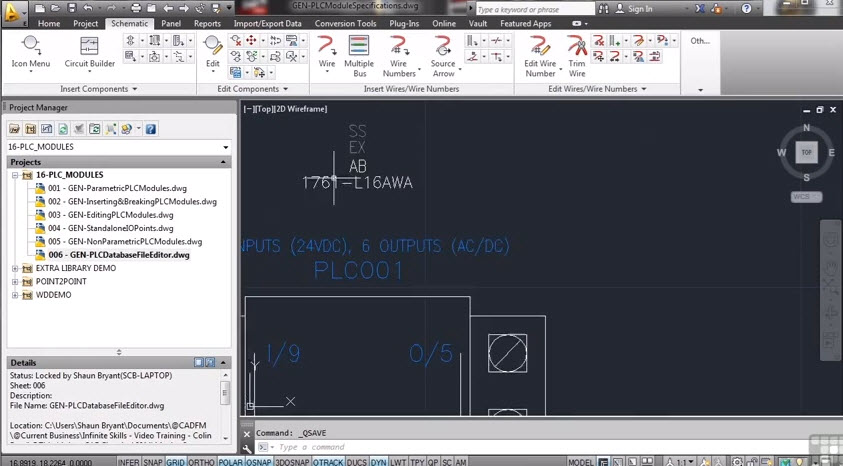 Autocad electrical plcs included in library - neloprogressive