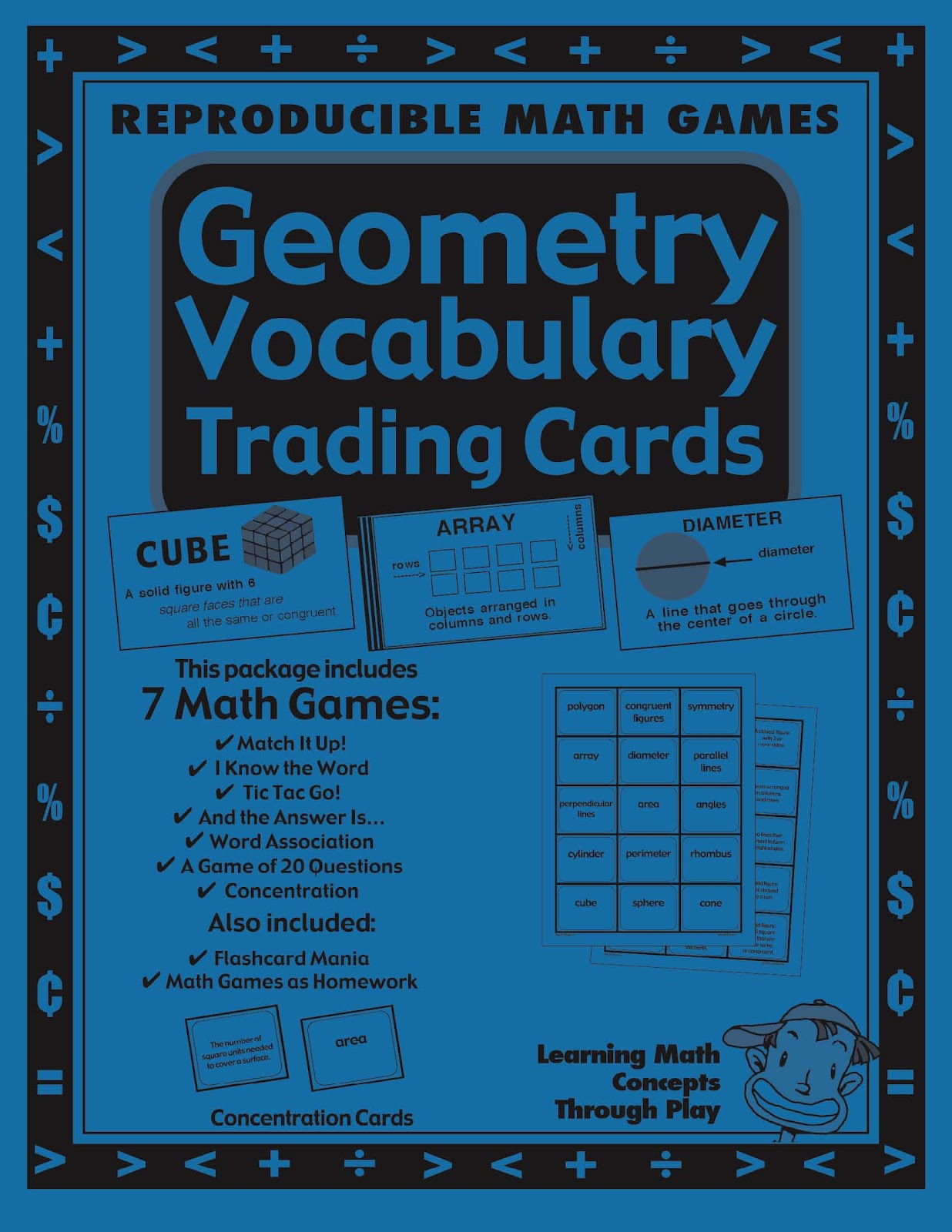 Geometry – Math Vocabulary Trading Cards – Math Games and Lesson Plan ...