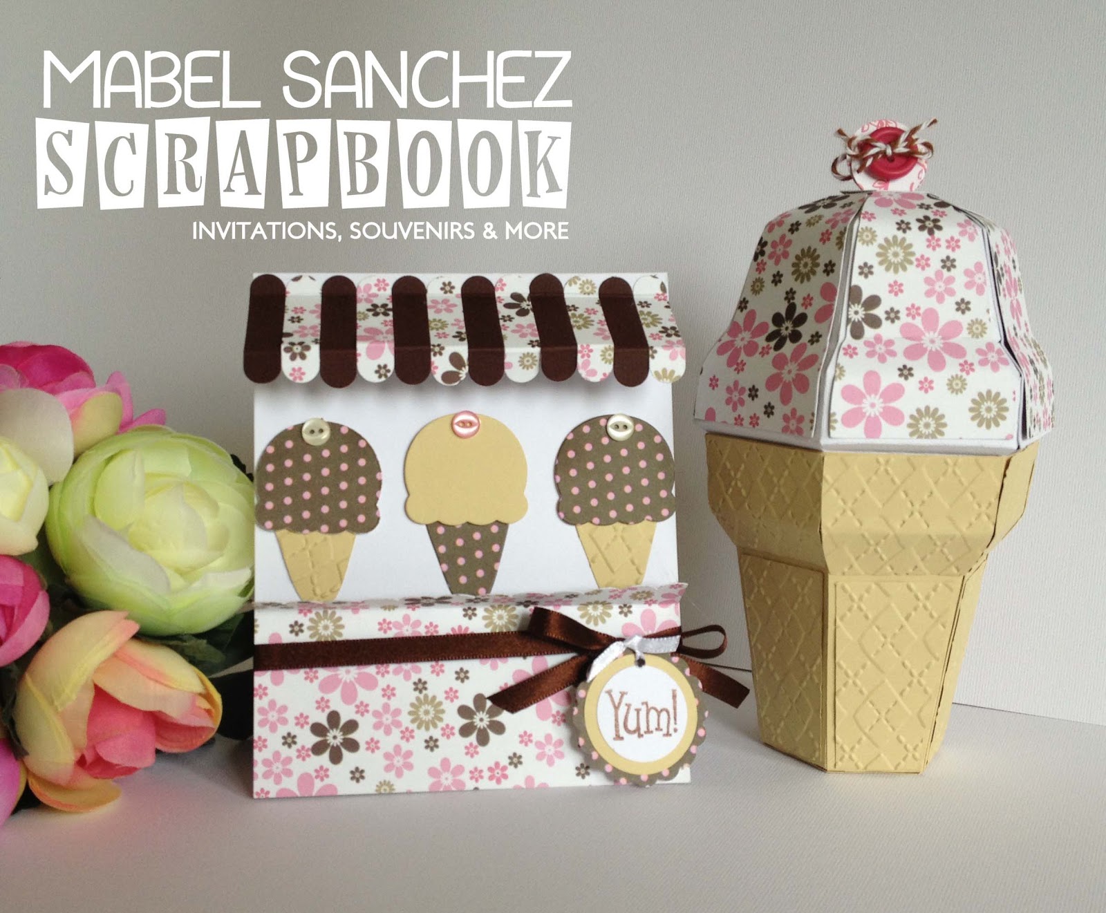 Stamping Paper: RETO: UN HELADO (Ice Cream)EN TU TARJETA O CAJITA!!!!
