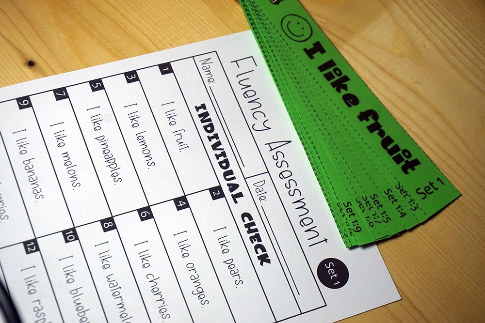 KM Classroom: Emergent Readers I Like I Don't Like Fluency Strips Freebie