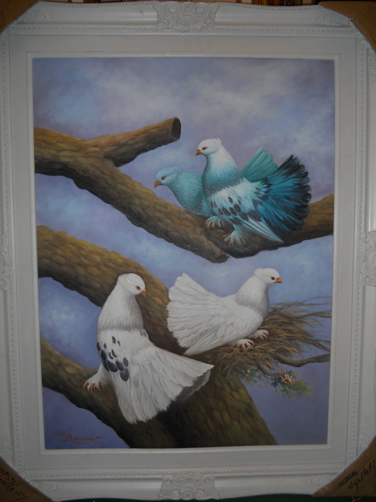 Wustho Art Gallery: Lukisan Merpati ( Pigeon ) High Quality