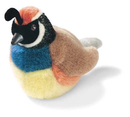 Dadaji Toy Library: California Quail - Plush Bird (Authentic Bird Sound)