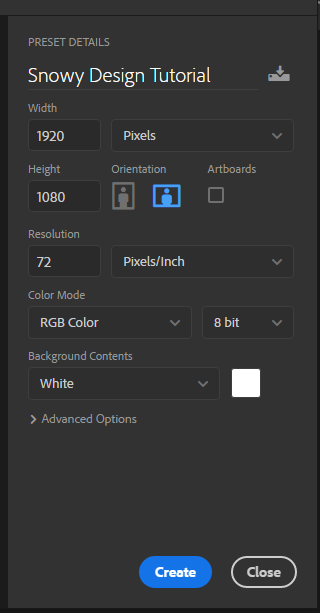 Snowy Design Tutorial