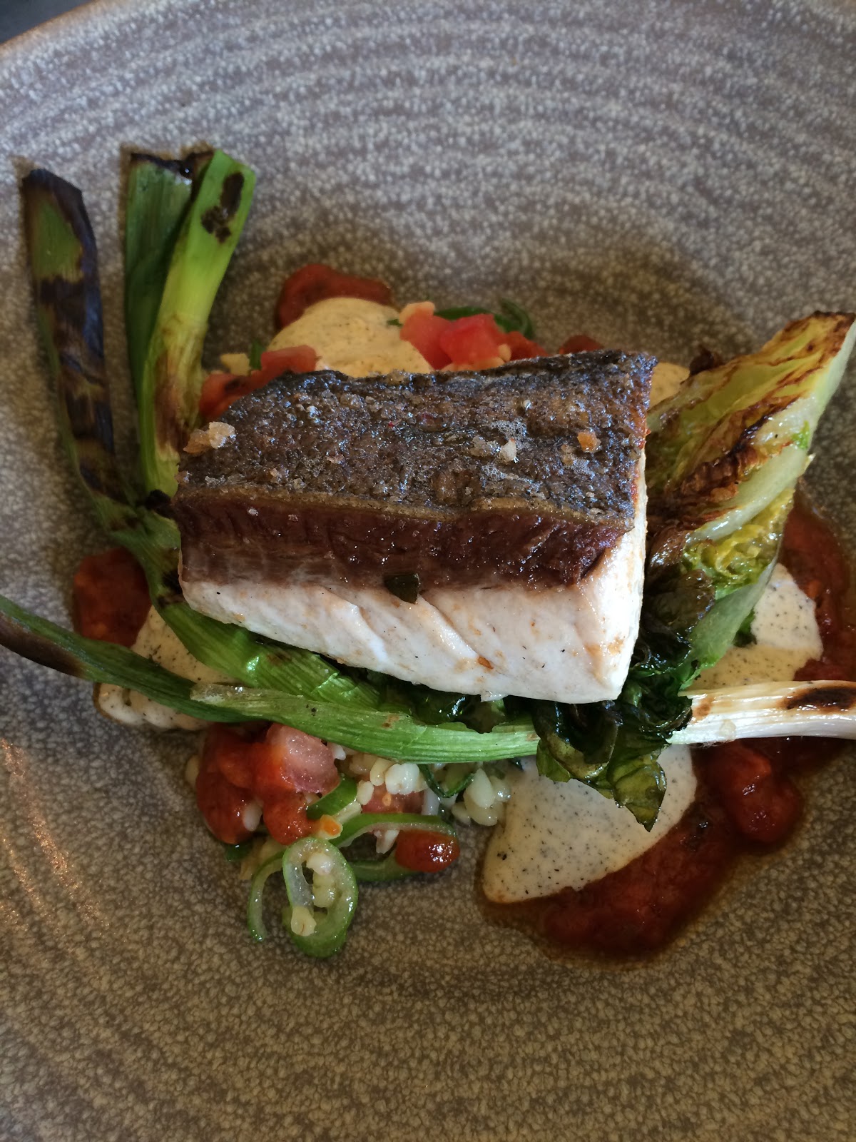 Nana's Blue and White Dishes: Yellow Tail King Fish