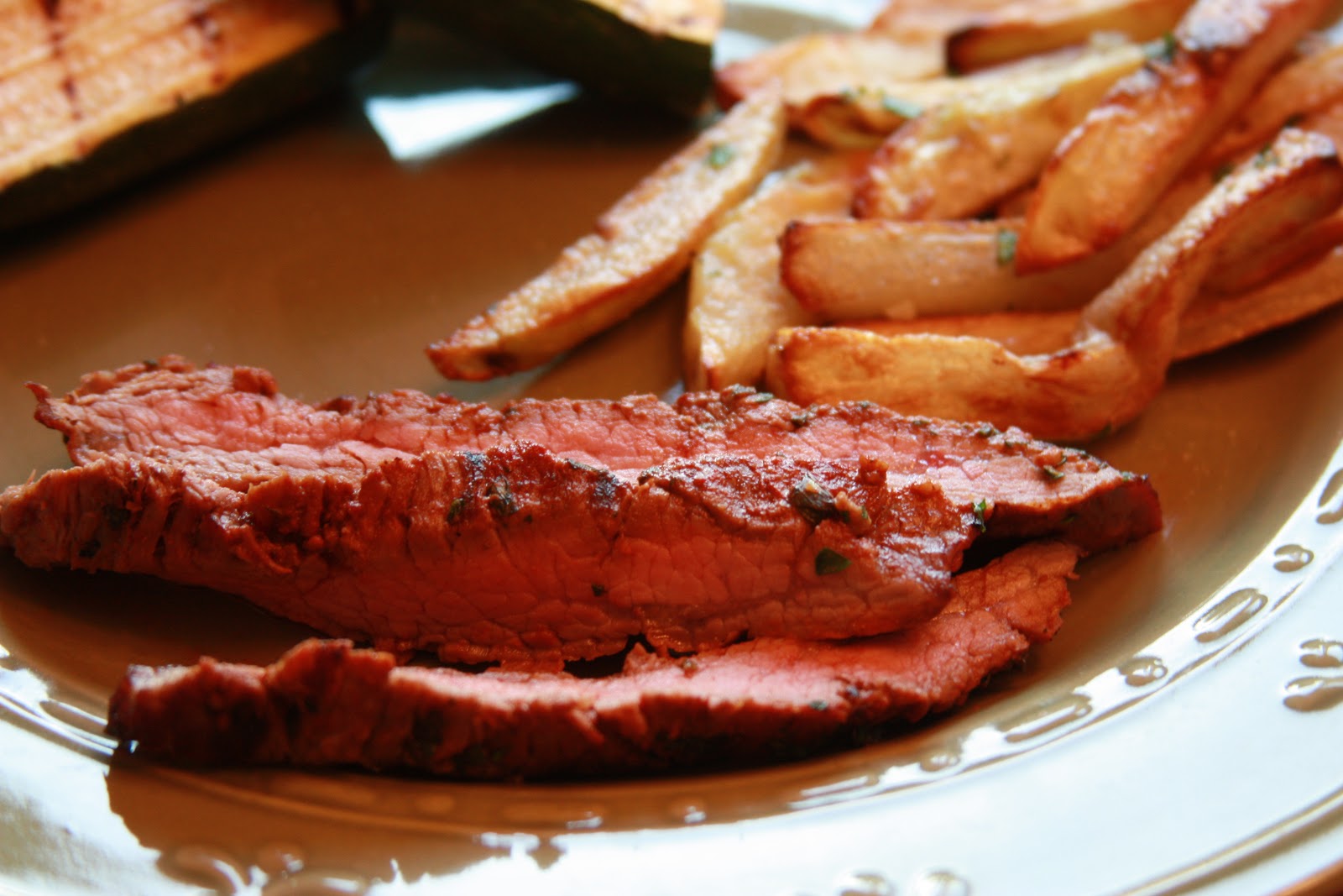 Front Burner: Vampire Steak with Garlic Herb Oven Fries