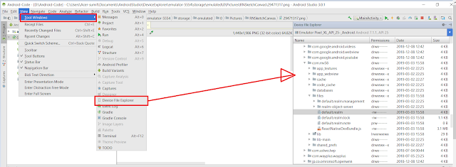 View on-device files with Device File Explorer | SKPTRICKS