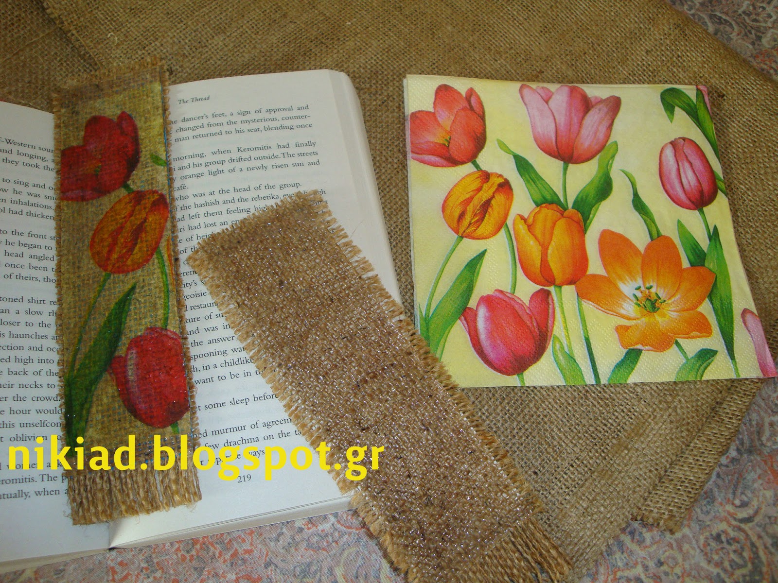 Χειροτεχνήματα: Ντεκουπάζ σελιδοδείκτες / Decoupage bookmarks