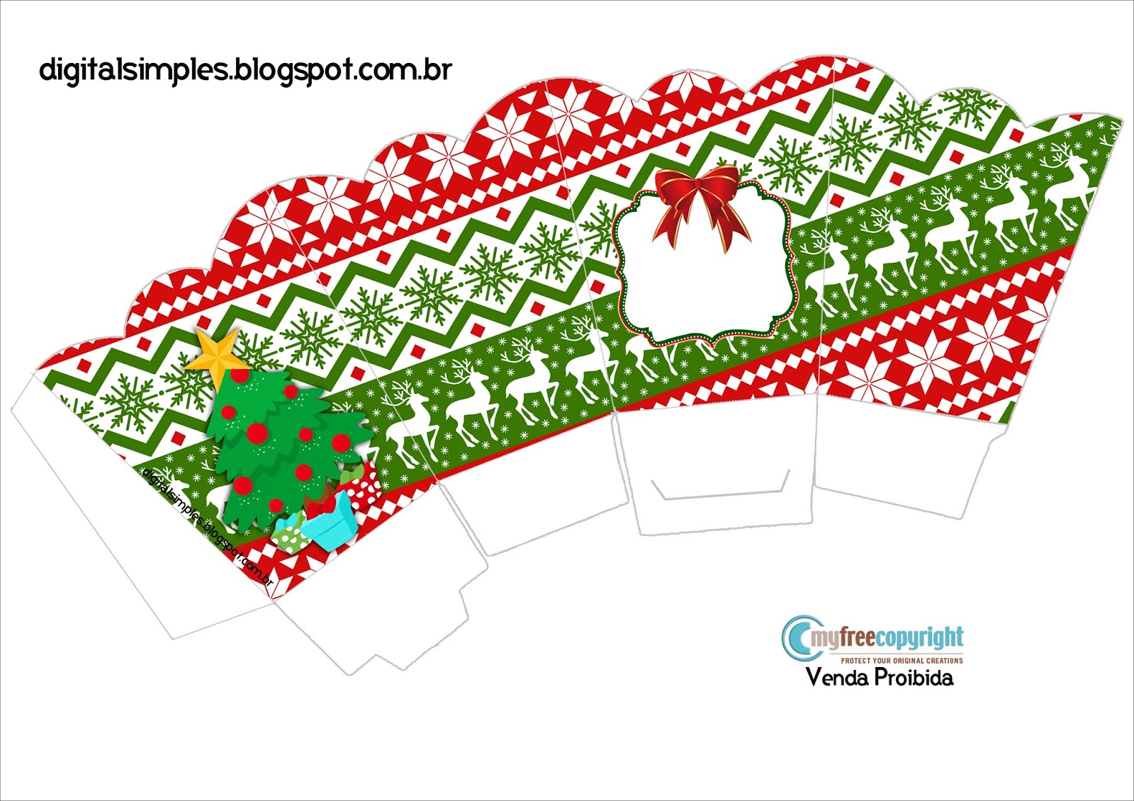 Kit Digital para Festa Tema Natal - Convites Digitais Simples
