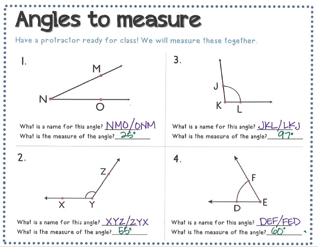 Welcome!: Angles Are All About Degrees!