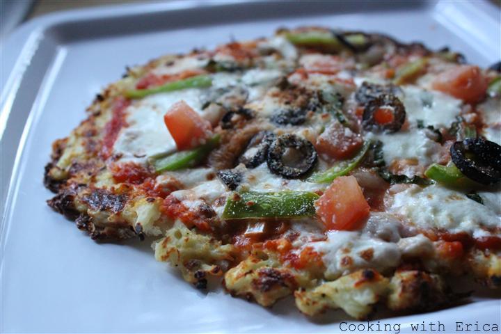 Cooking with Erica: Cauliflower Pizza Crust