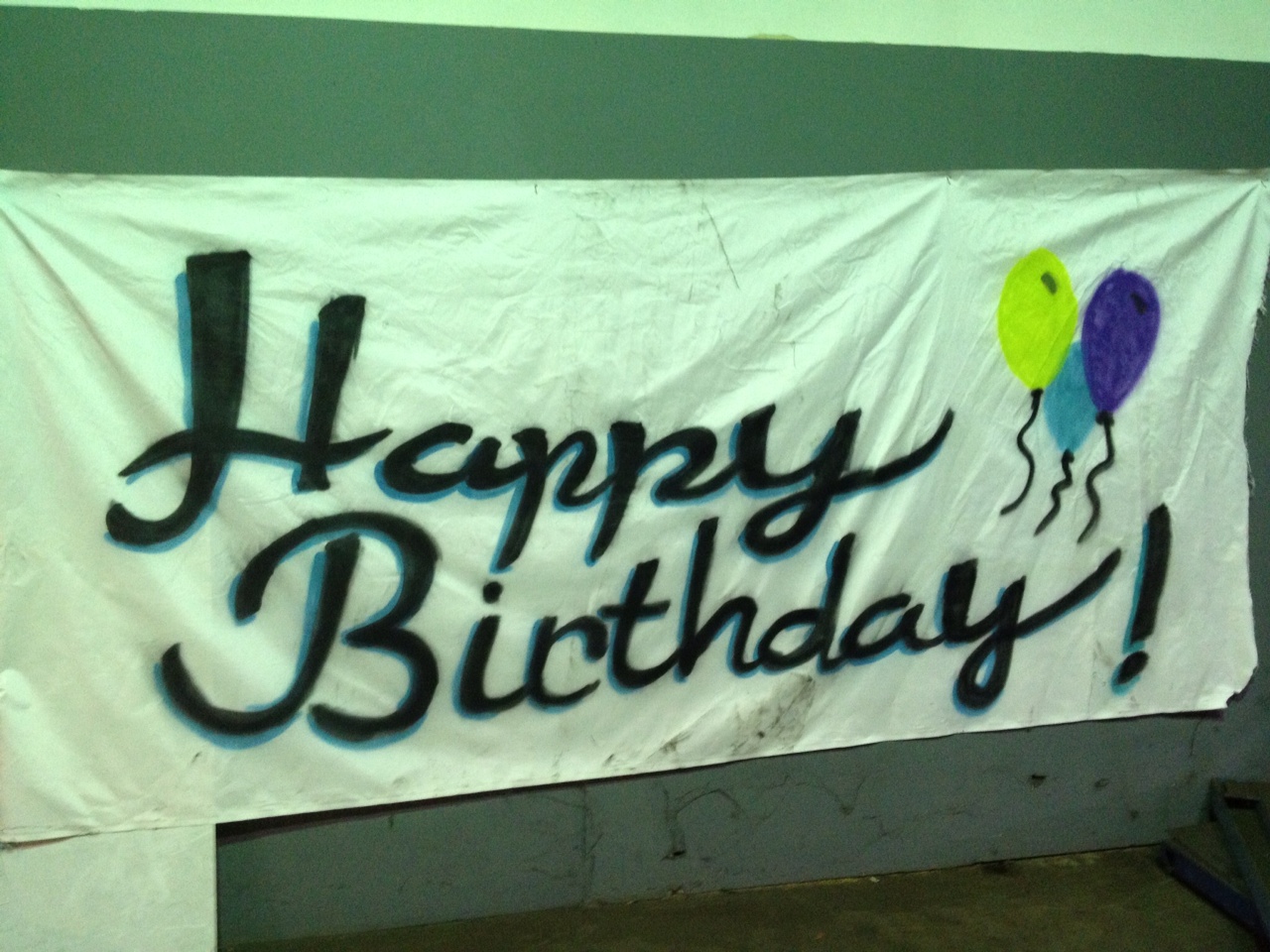 Seeing Art.fully: Happy Bday banner