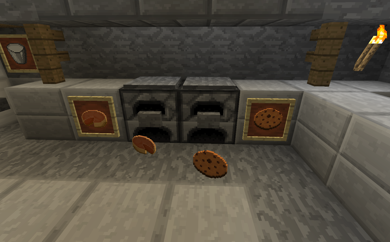 Minecraft Projects: Minecraft Kitchen: with Functional Food Dispensers