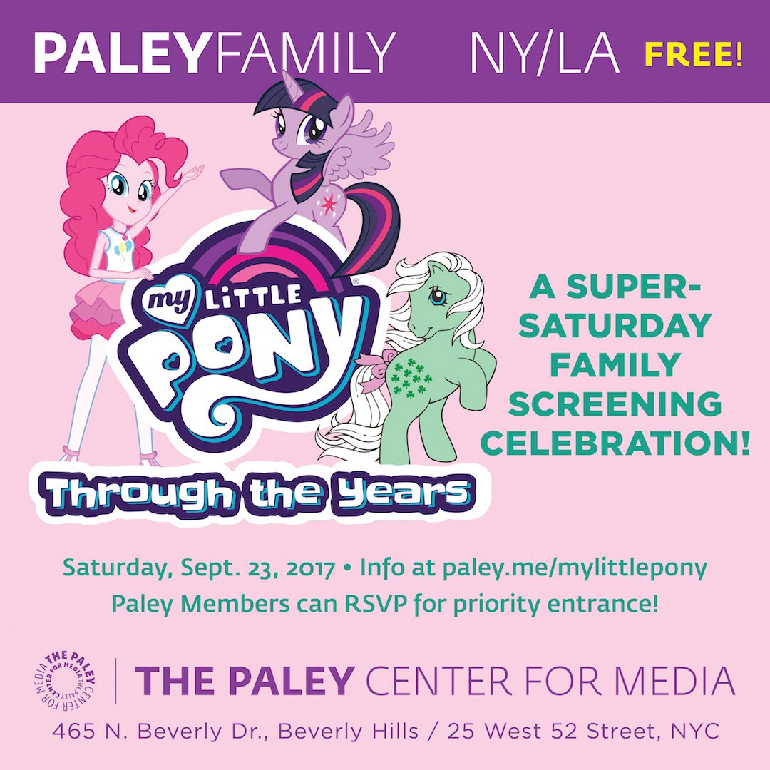 My Little Pony Through the Years a Paley Center Event | NataliezWorld