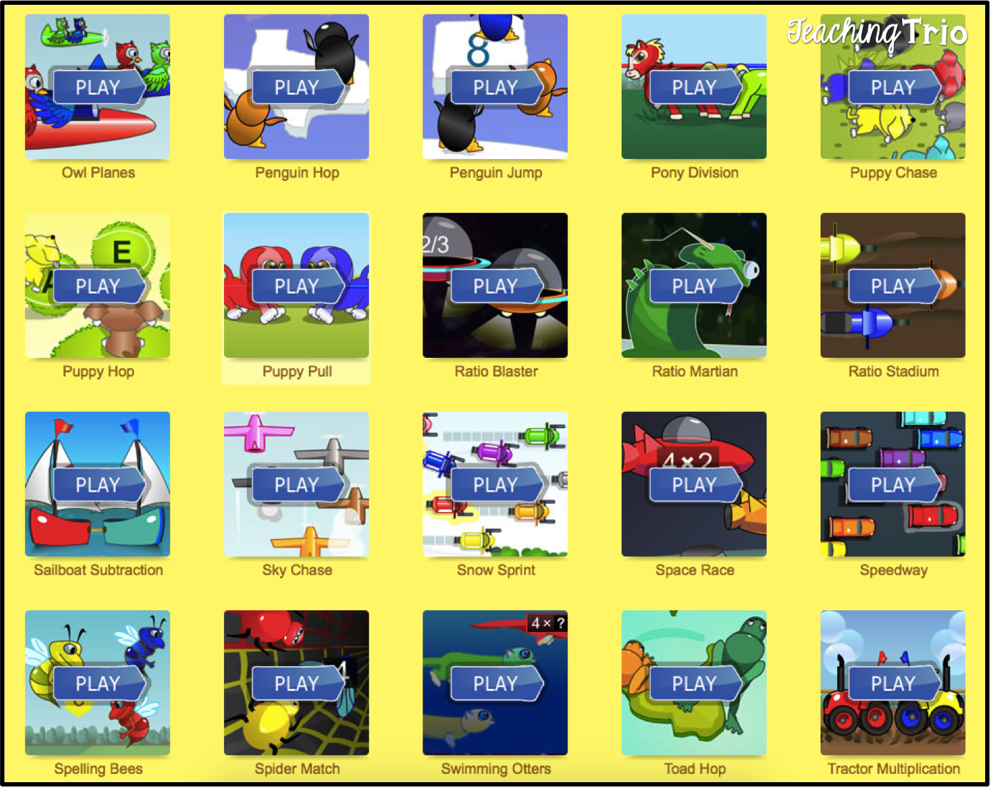 Teaching Trio: Using Arcademics to Build Skills