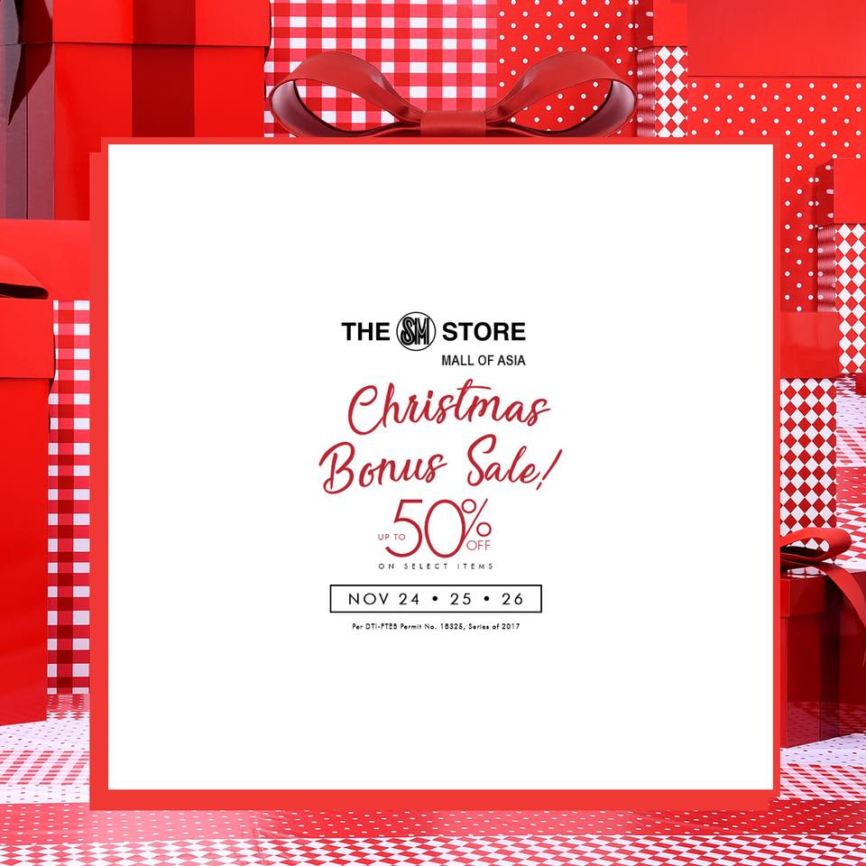 Manila Shopper: The SM Christmas Bonus SALE & Merry Mardowns: November 2017