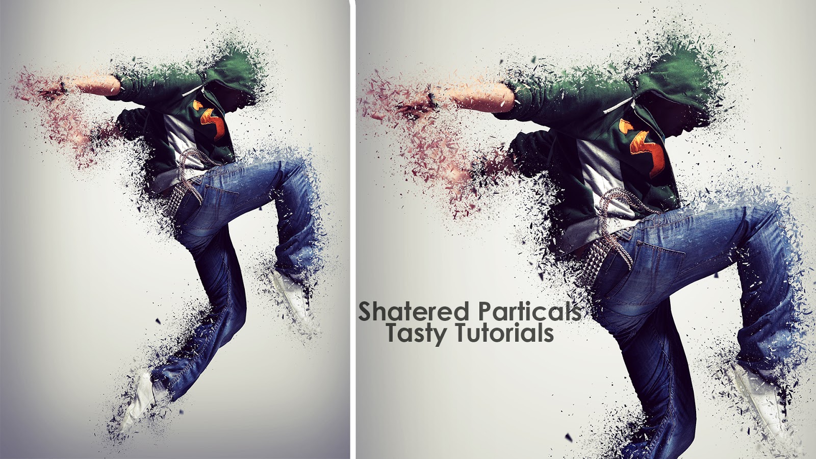 Shattered Particles Photo Effect Photoshop Creative Tutorial - Tasty ...