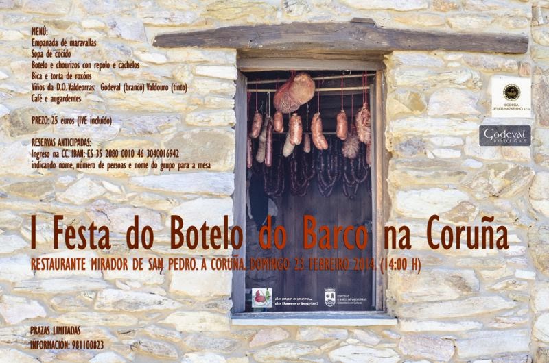 Amigos de Godeval: Godeval en la I Festa do Botelo do Barco na Coruña