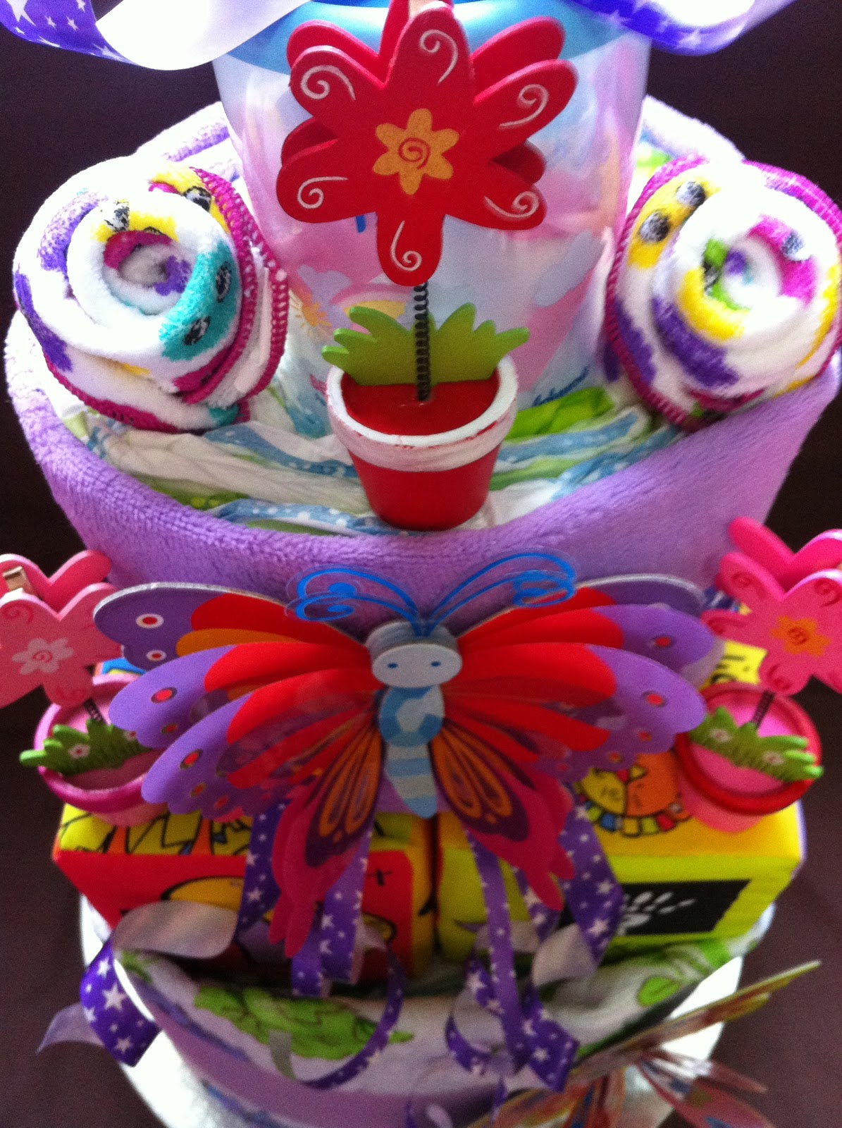 Nurie's Creations - Diaper Cakes & Baby Gifts: 2 tier Alphabet Blocks ...