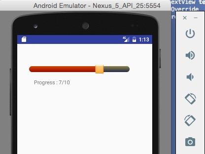 Android Custom SeekBar example - Java2Blog