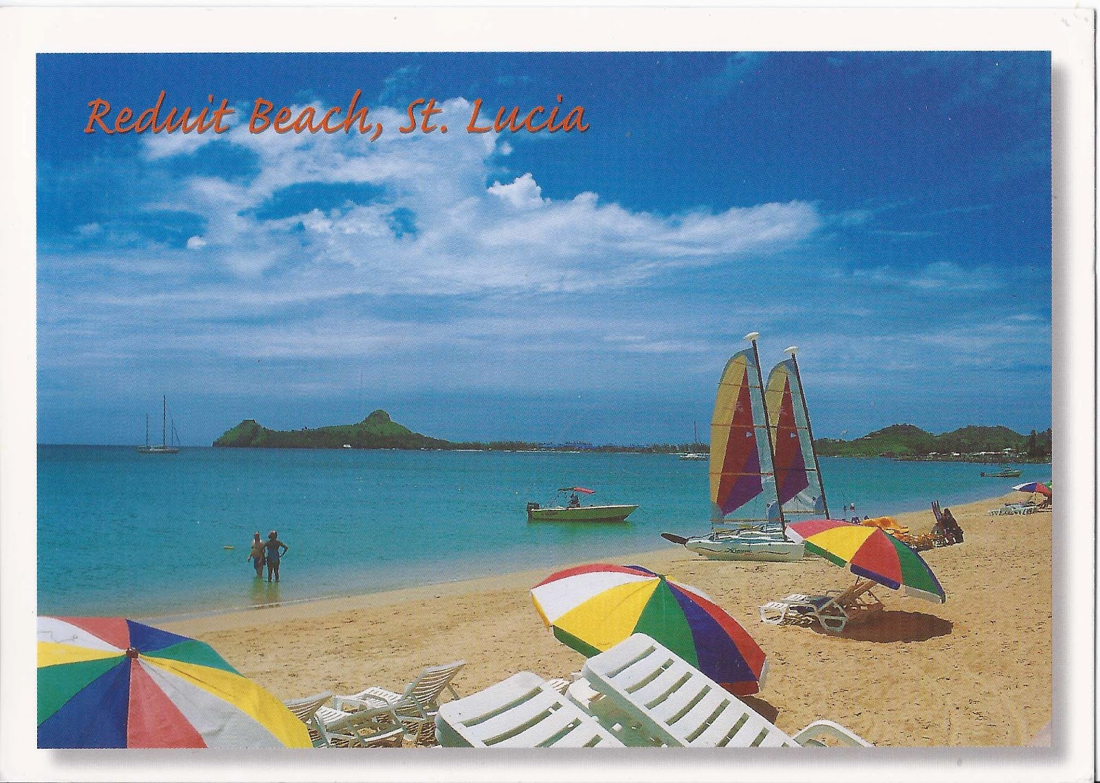 A Journey of Postcards: Reduit Beach, St Lucia