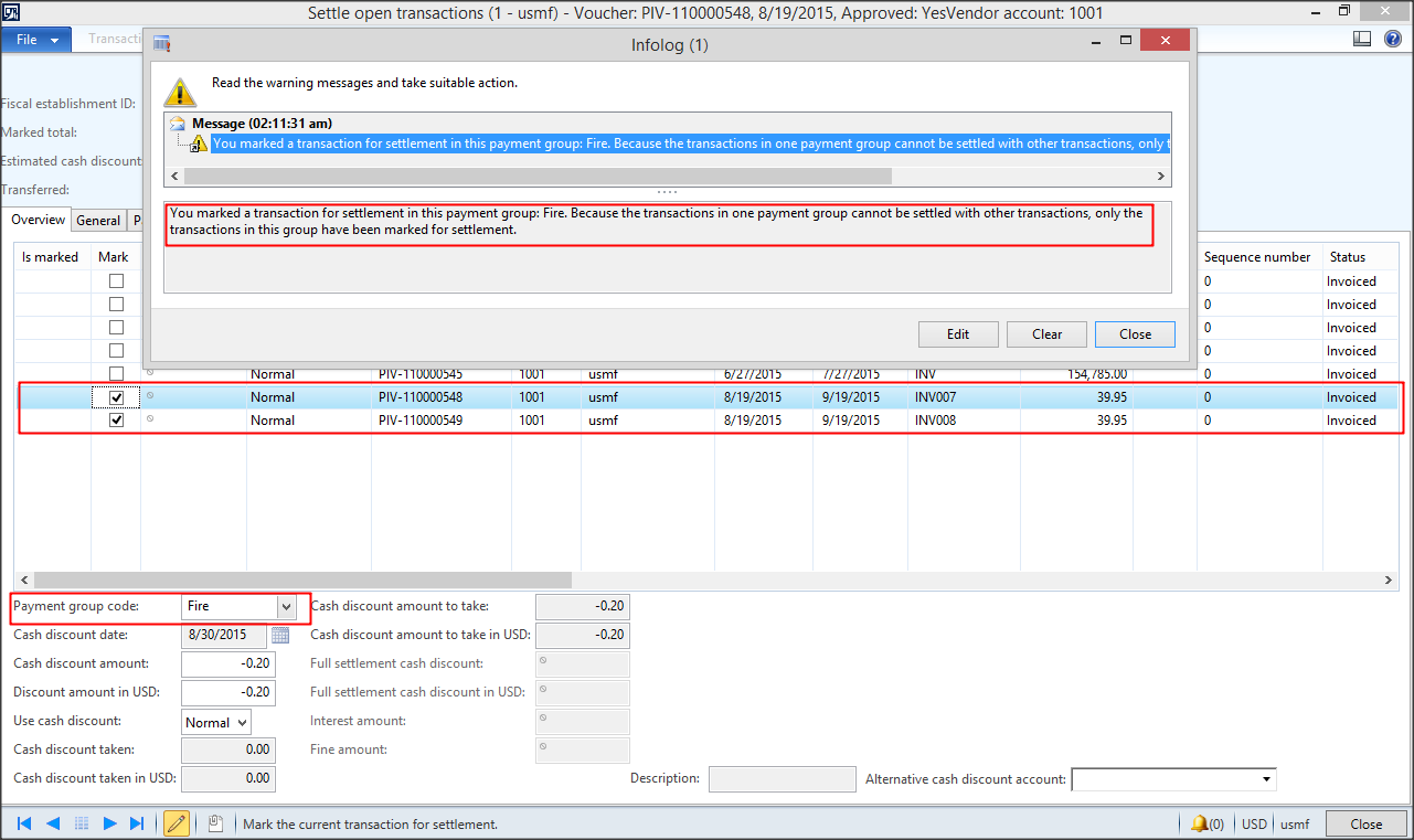 Dynamics AX Tips: AX 2012 | Add invoices to payment groups