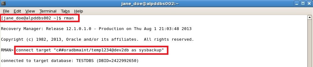 Oracle Database 12c: RMAN Backup for Multitenant Architecture
