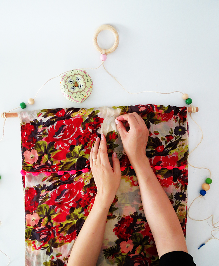 DIY Wall Art with a Scarf