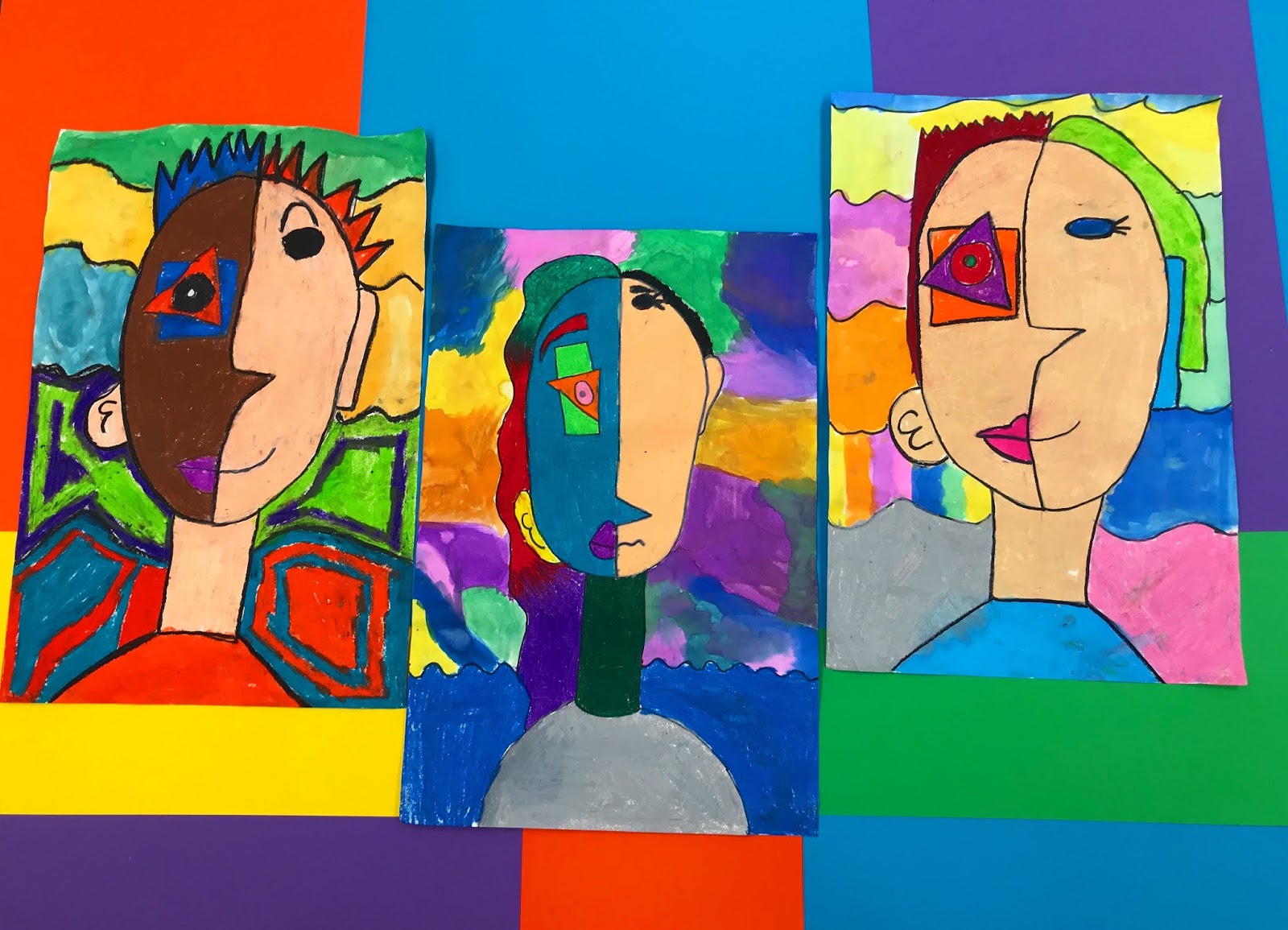 NEW LESSON- Art Mashups! Modigliani and Picasso Portraits