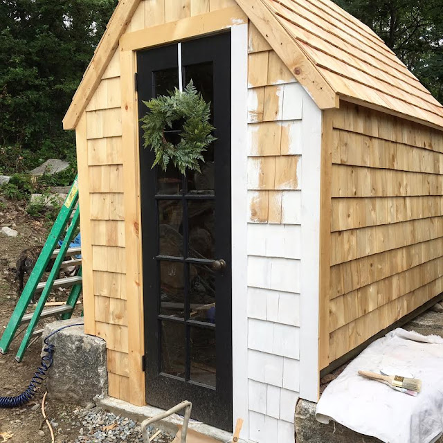 Maison Decor: French door for the shed and filming with Matthew Mead
