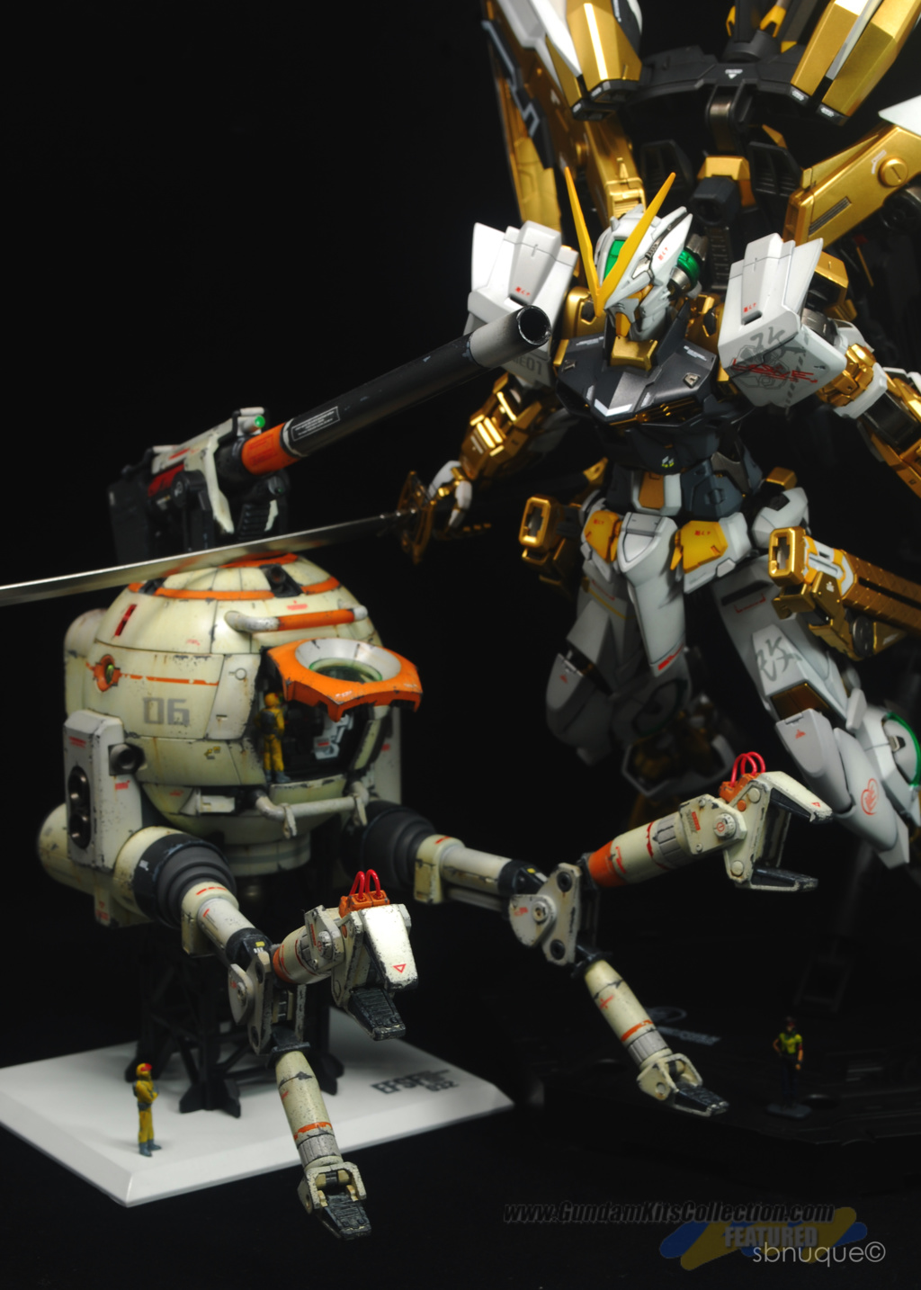 Painted Build: MG 1/100 Gundam Astray "Gold" Frame Kai