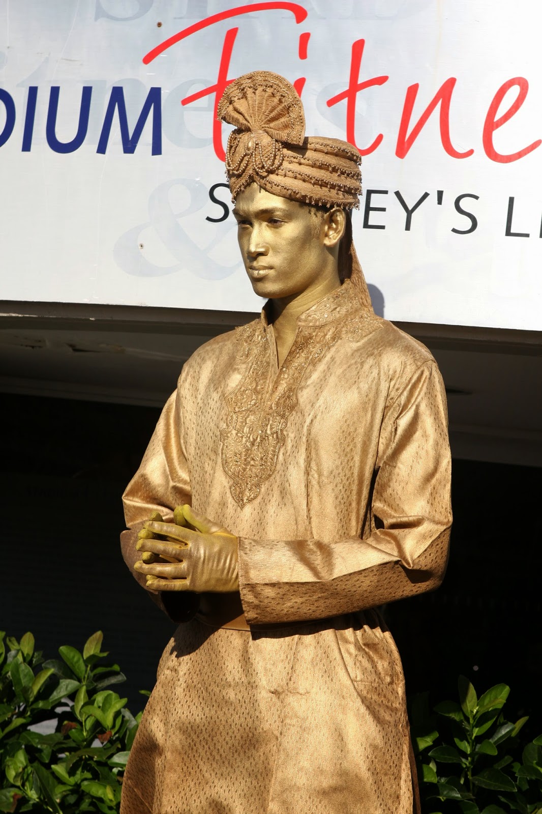 Human Statue Bodyart: Bollywood Human Statues at The Sydney Cricket Ground