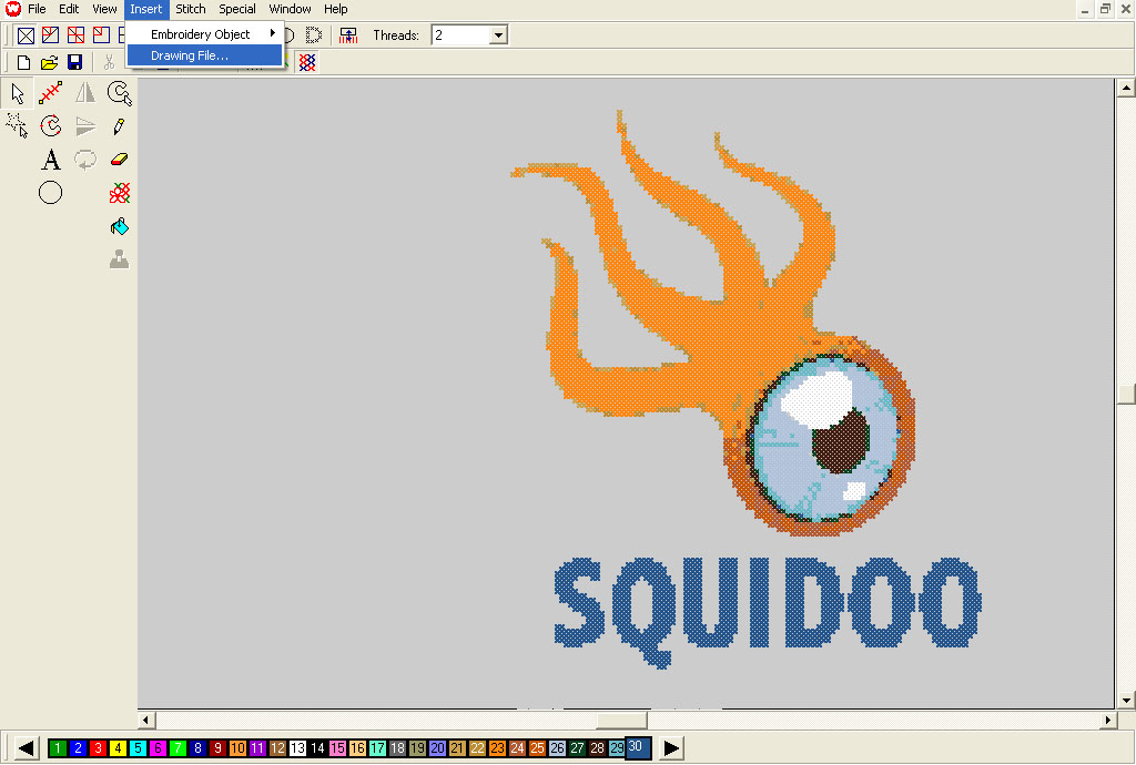 Tutorial made cross stitch pattern using Wilcom - Wilcom Tutorial