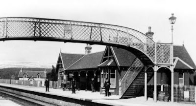 Tour Scotland: Old Photographs Station Carrbridge Scotland