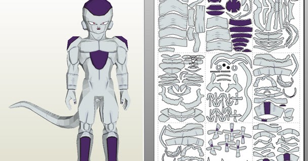 Dragon Ball Z Fourth Form Frieza Paper